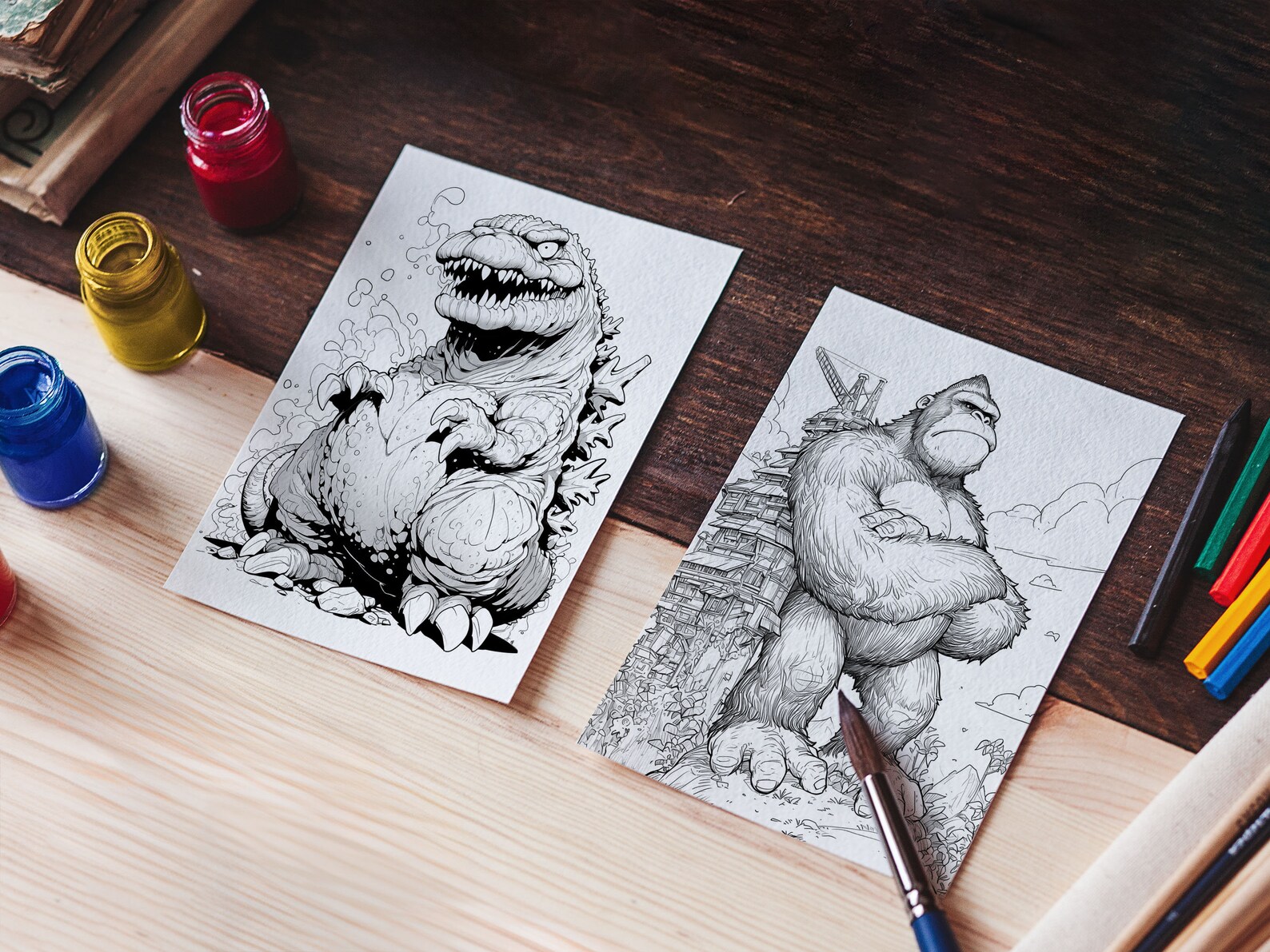 70+ Cute Monsters Coloring Pages, Cartoon Creepy Coloring, Printable ...