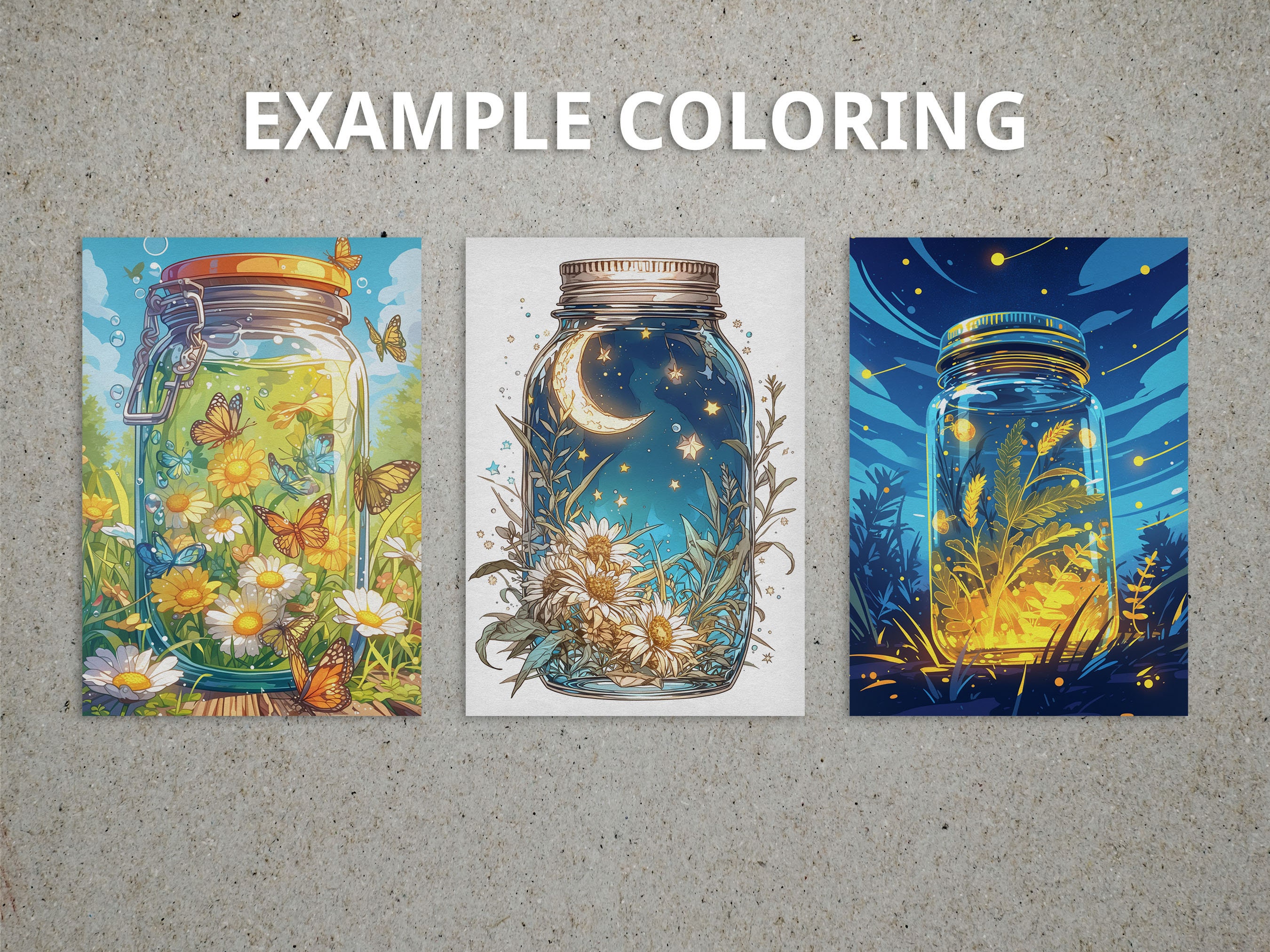 55 Trapped Beauty Coloring Pages, Jars Coloring, Forest Coloring ...