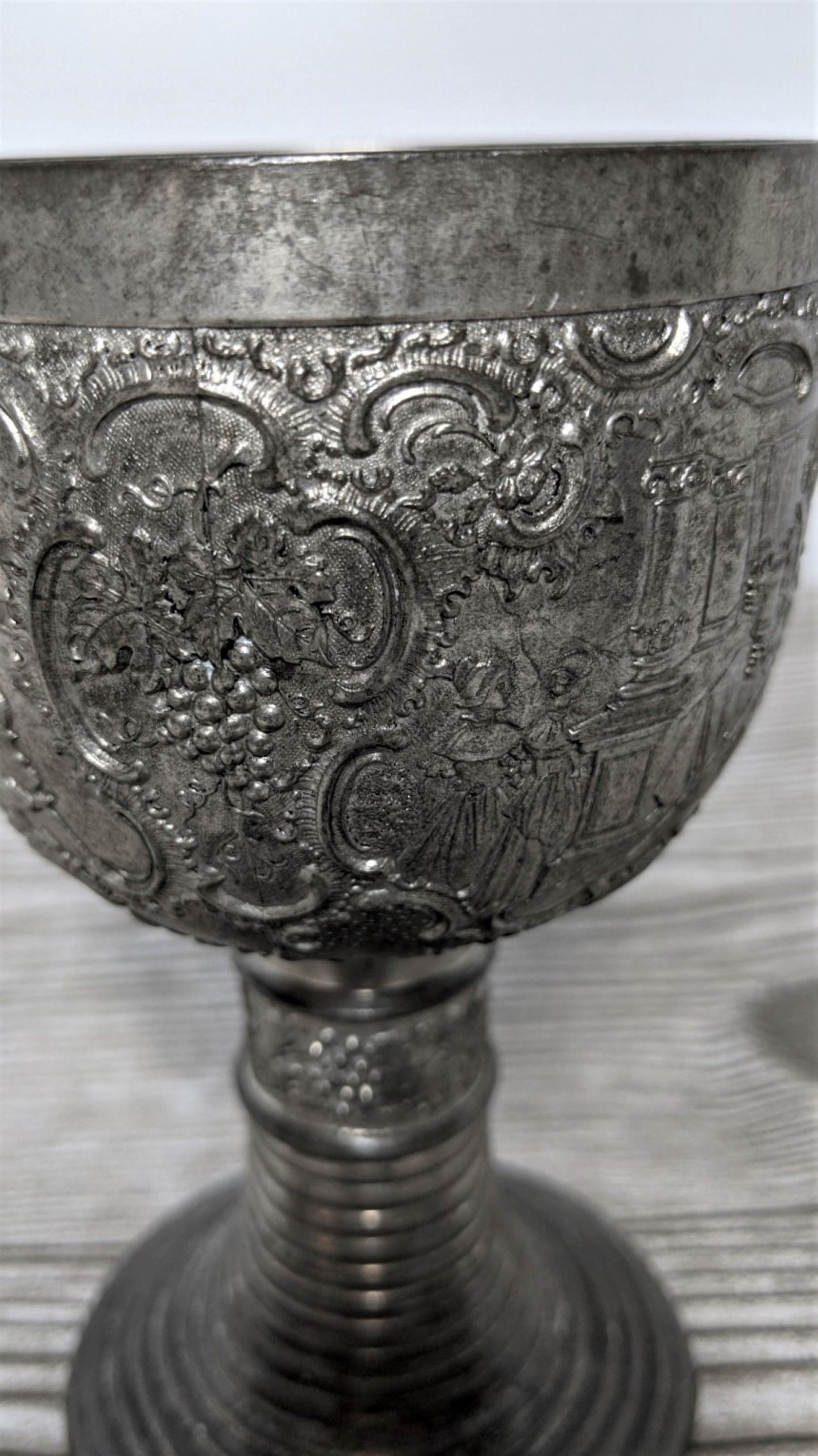 Metal Wine Goblet Cup Chalice Renaissance Medieval Scenes - Etsy