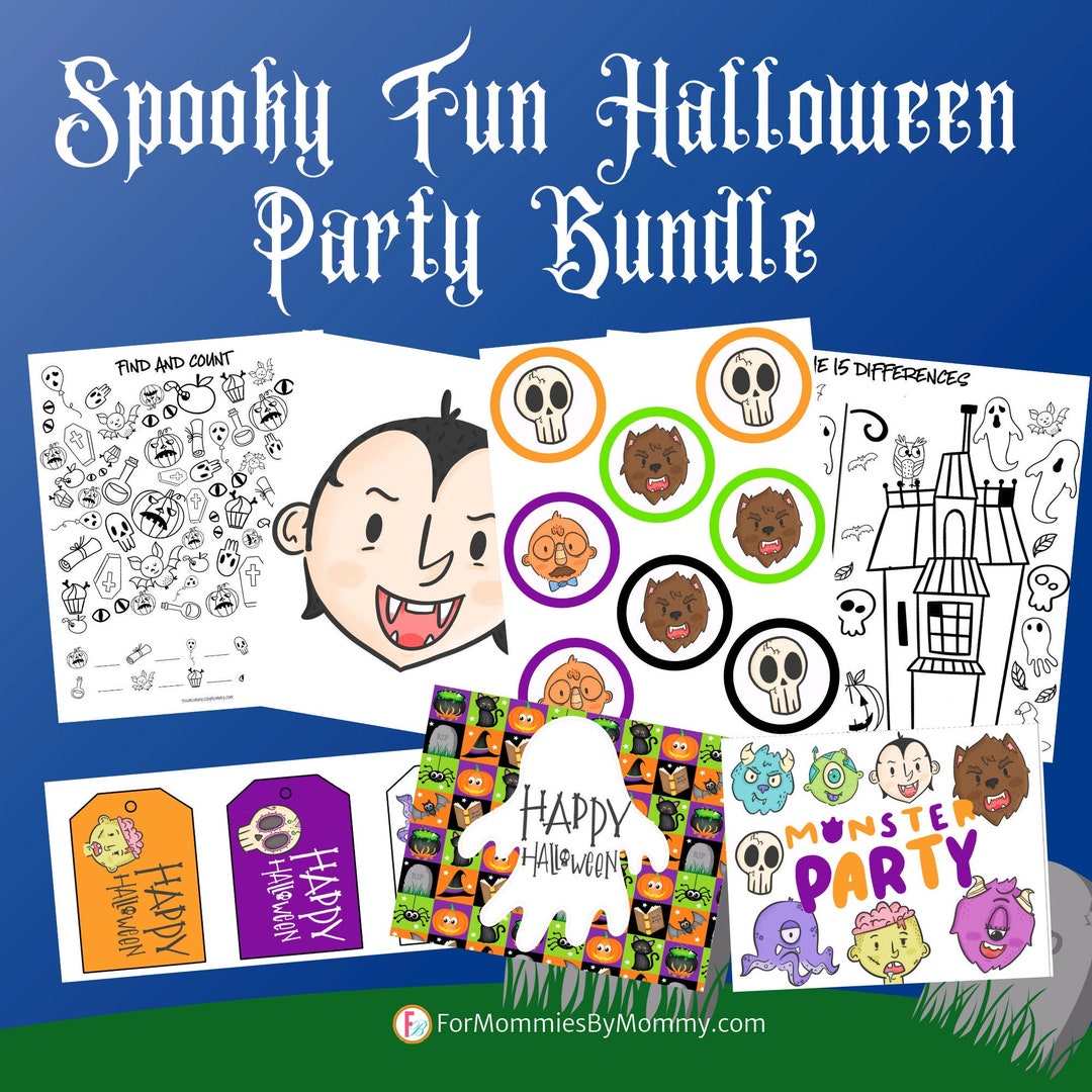Spooky Fun Halloween DIY Party Bundle Halloween Printables for Kids - Etsy
