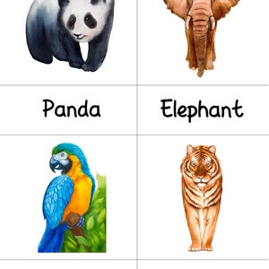 Montessori Bilingual Animal Matching and Memory Game | Montessori ...