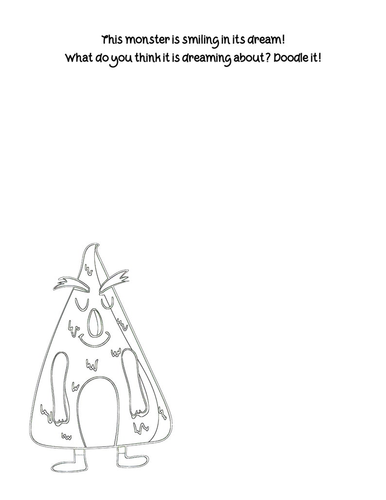 Silly Monsters Coloring and Doodle Pages for Kids | Printable Coloring ...