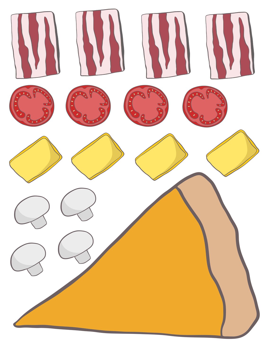 Printable Pizza Card Game for Kids | Printable Games for Kids ...