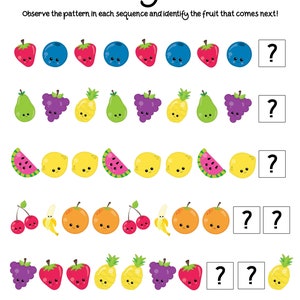 Fruity Fun Preschool Printable Worksheets Numbers 1 to 10 | Homeschool ...