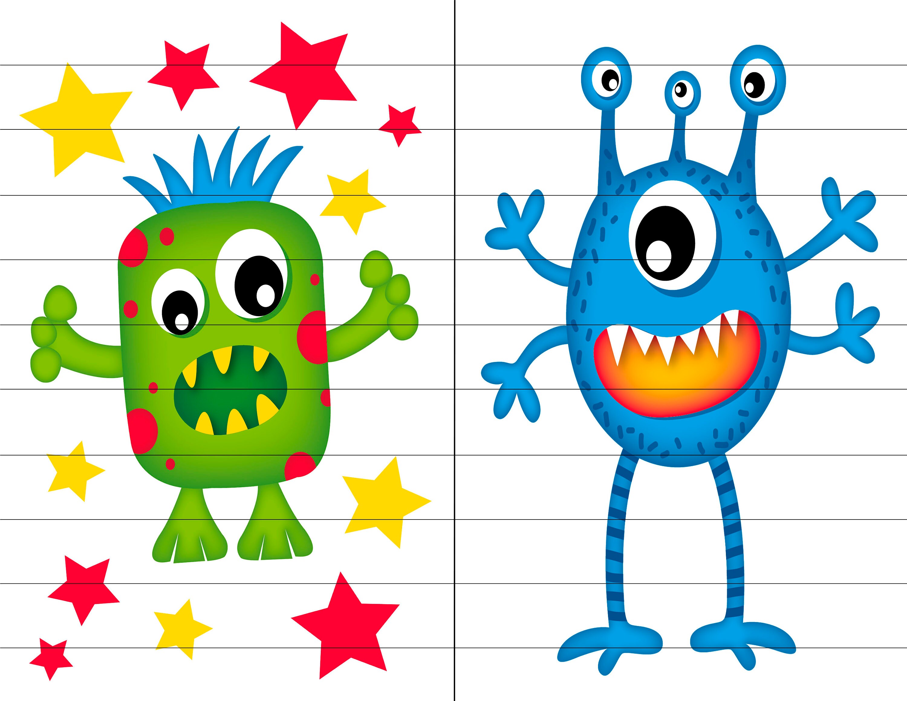 Funny Monsters Jigsaw Puzzles for Kids | Printable Puzzles for Kids ...