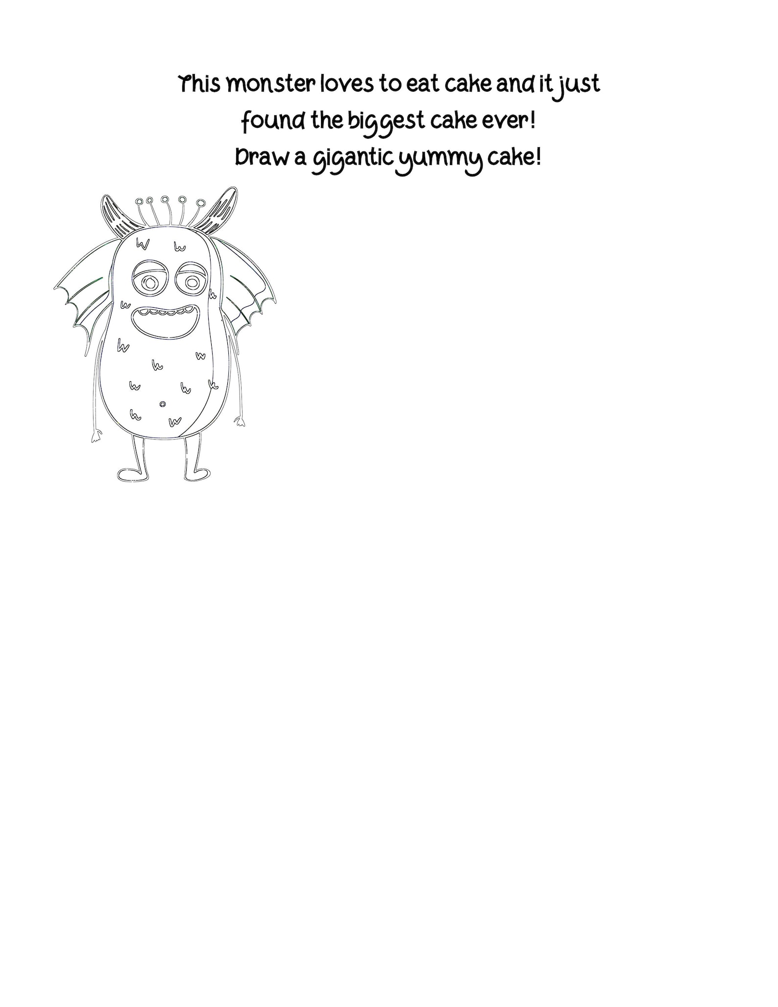 Silly Monsters Coloring and Doodle Pages for Kids Printable - Etsy