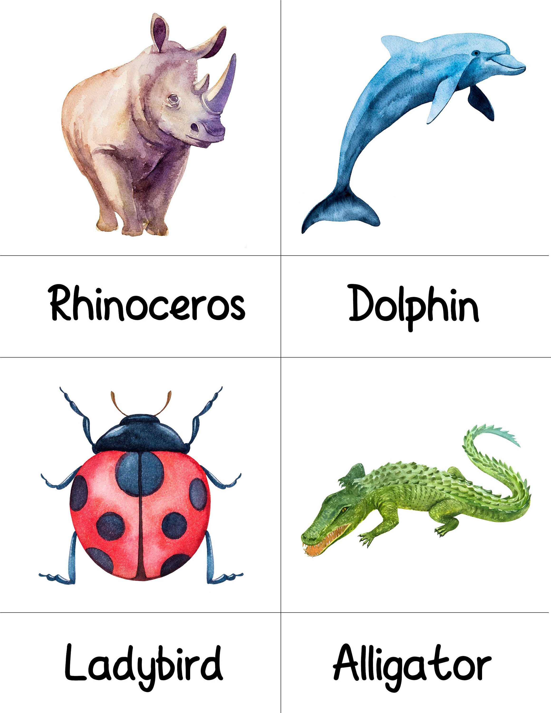 Montessori Bilingual Animal Matching and Memory Game Montessori ...