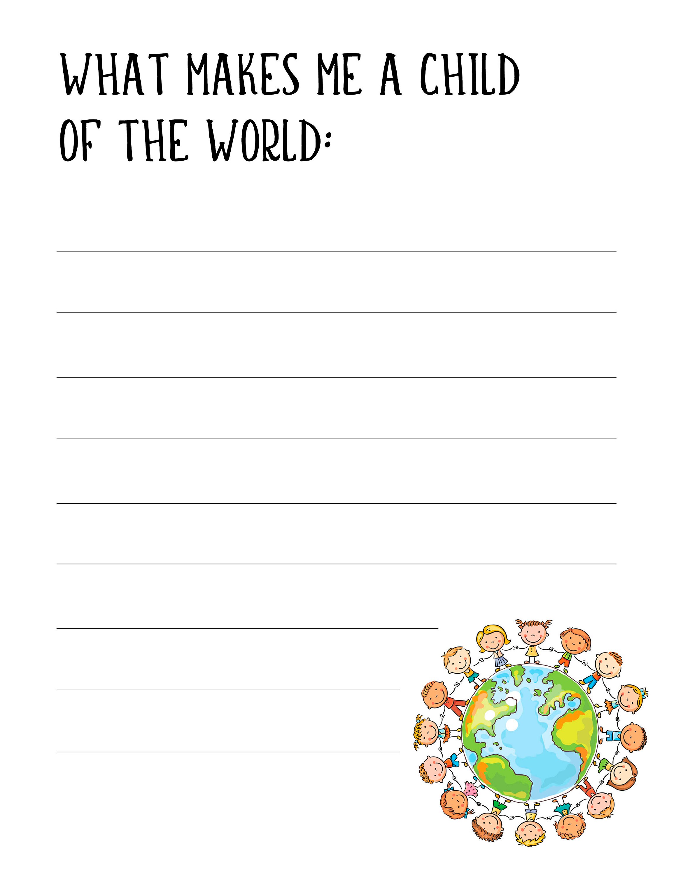 Children of the World Activity Pack | Racial Harmony Activity for Kids ...