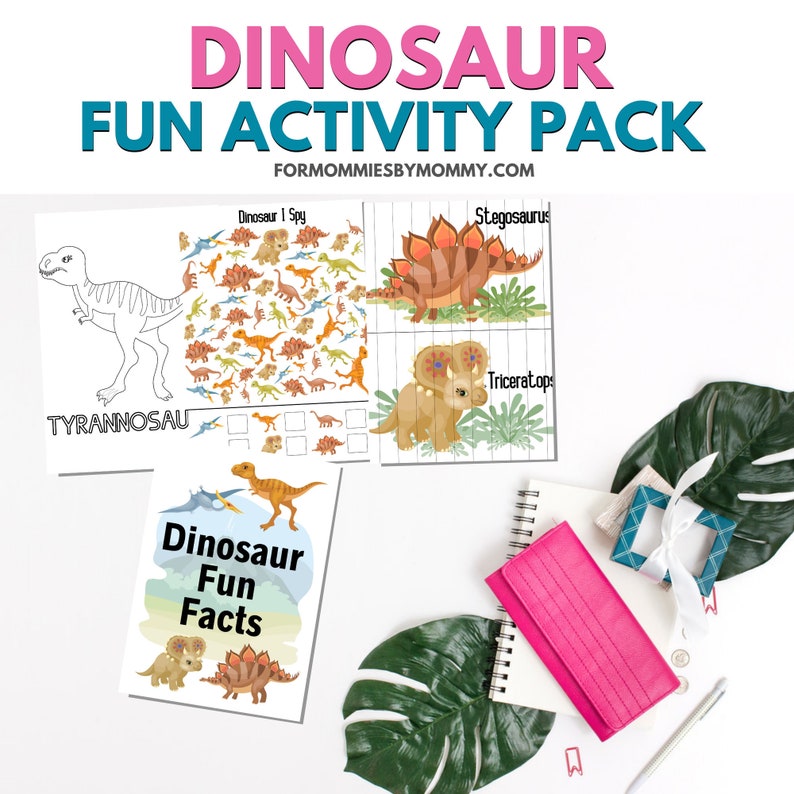 Printable Dinosaur Activity Worksheets for Preschoolers - Etsy