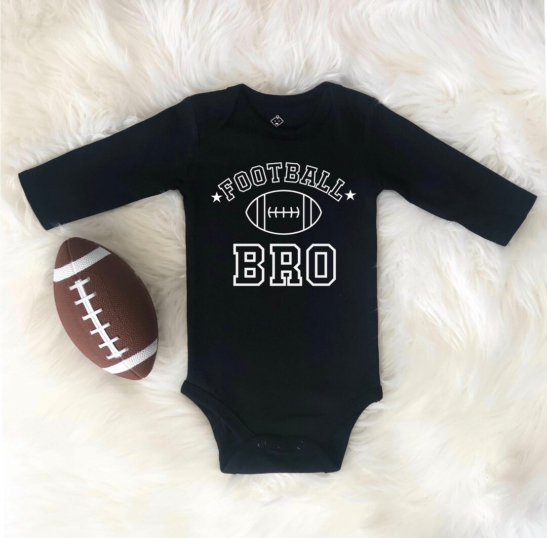 Football Bro Baby Onesie Football Onsie Superbowl Newborn Baby Onesies ...