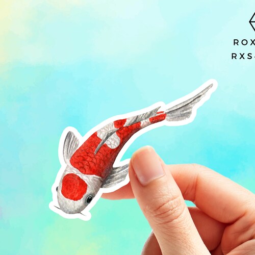 Koi Fish Sticker Laptop Stickers VSCO Stickers Vinyl Decal - Etsy