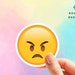 Angry Emoji Sticker Emoji Faces Cool Stickers Whatsapp | Etsy
