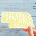 Nebraska State Sticker | Nebraska Pride | Nebraska State | Travel ...