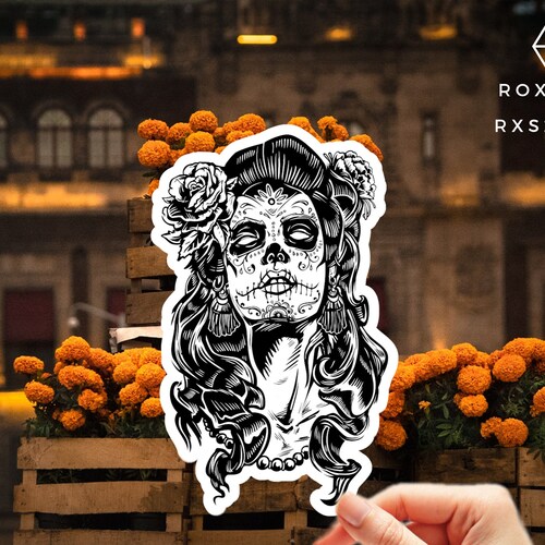 Catrina Sticker Mexican Sticker Day of the Dead Catrina | Etsy