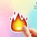 Fire Emoji Sticker, Emoji Faces, Cool Stickers, Whatsapp Emojis ...