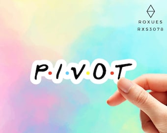 Friends Pivot Sticker | Etsy