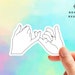 Pinky Promise Sticker, Promise Decal, Friends Sticker, MacBook Decal ...