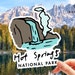 Hot Springs National Park VINYL STICKER, Stickers for Laptop, Laptop ...