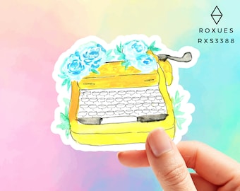 Typing Machine Typewriter Screenwriter MacBook Decal Sticker. Choose ...