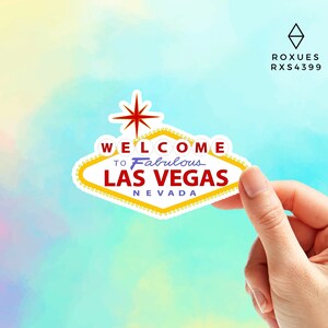 Las Vegas Stickers, Nevada Stickers, Travel Stickers, Stickers for ...