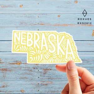 Nebraska State Sticker | Nebraska Pride | Nebraska State | Travel ...
