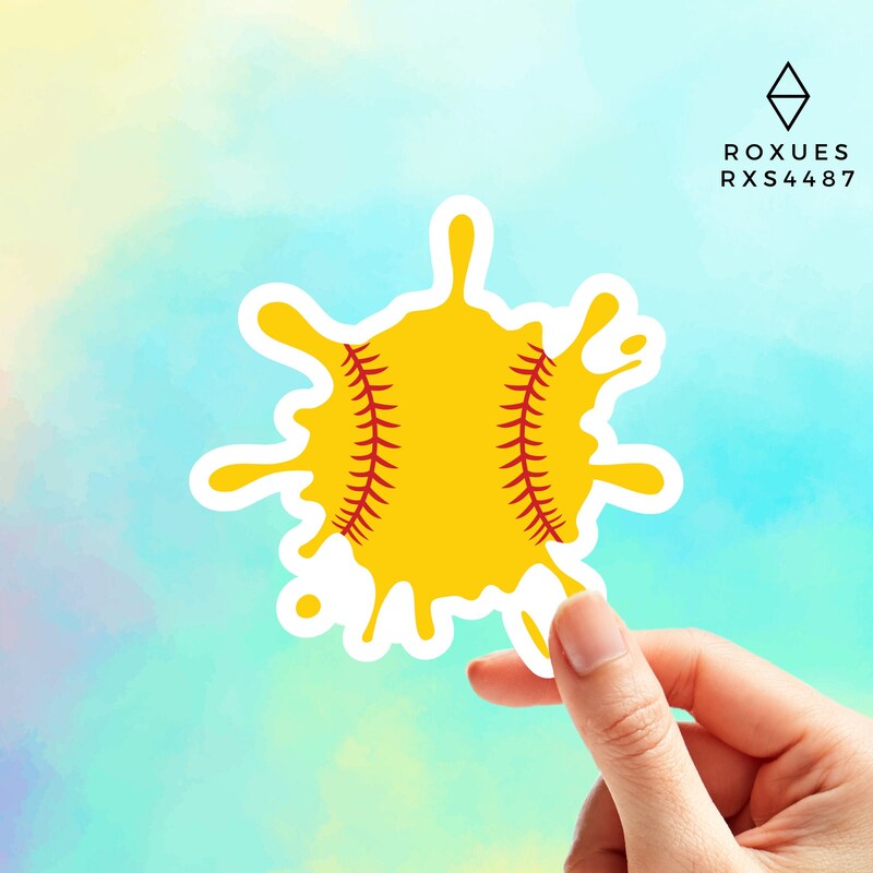Softball Sticker - Etsy