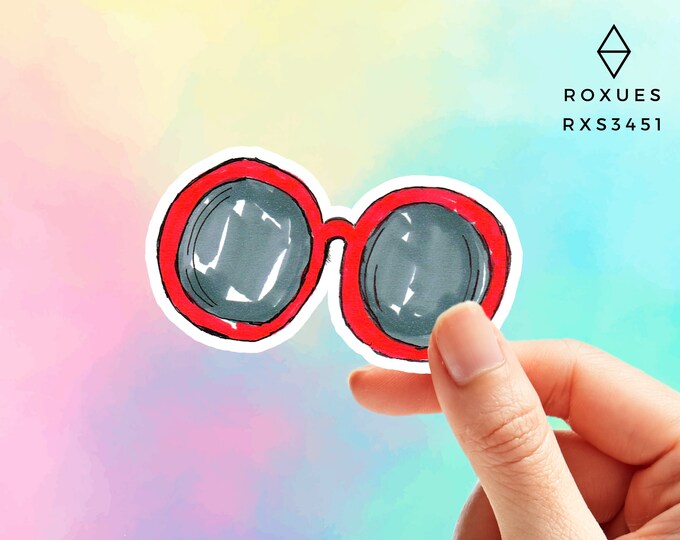 GLITTER Glasses Decal, Glasses Sticker for Macbook, Laptop, Car ...