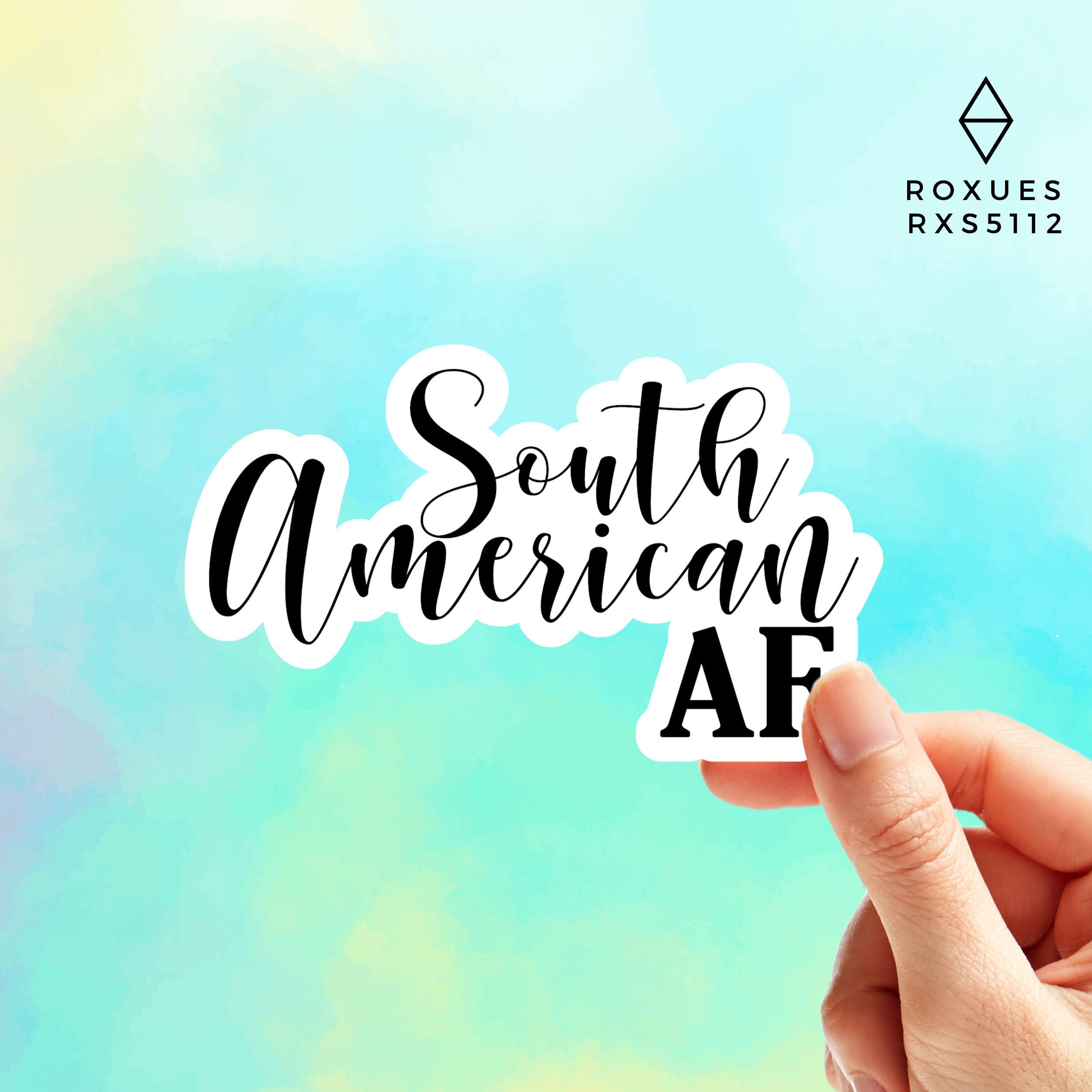 South American AF Sticker South America Sticker Vinyl Decal - Etsy