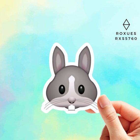 Rabbit Emoji Sticker Emoji Faces Cool Stickers Whatsapp | Etsy