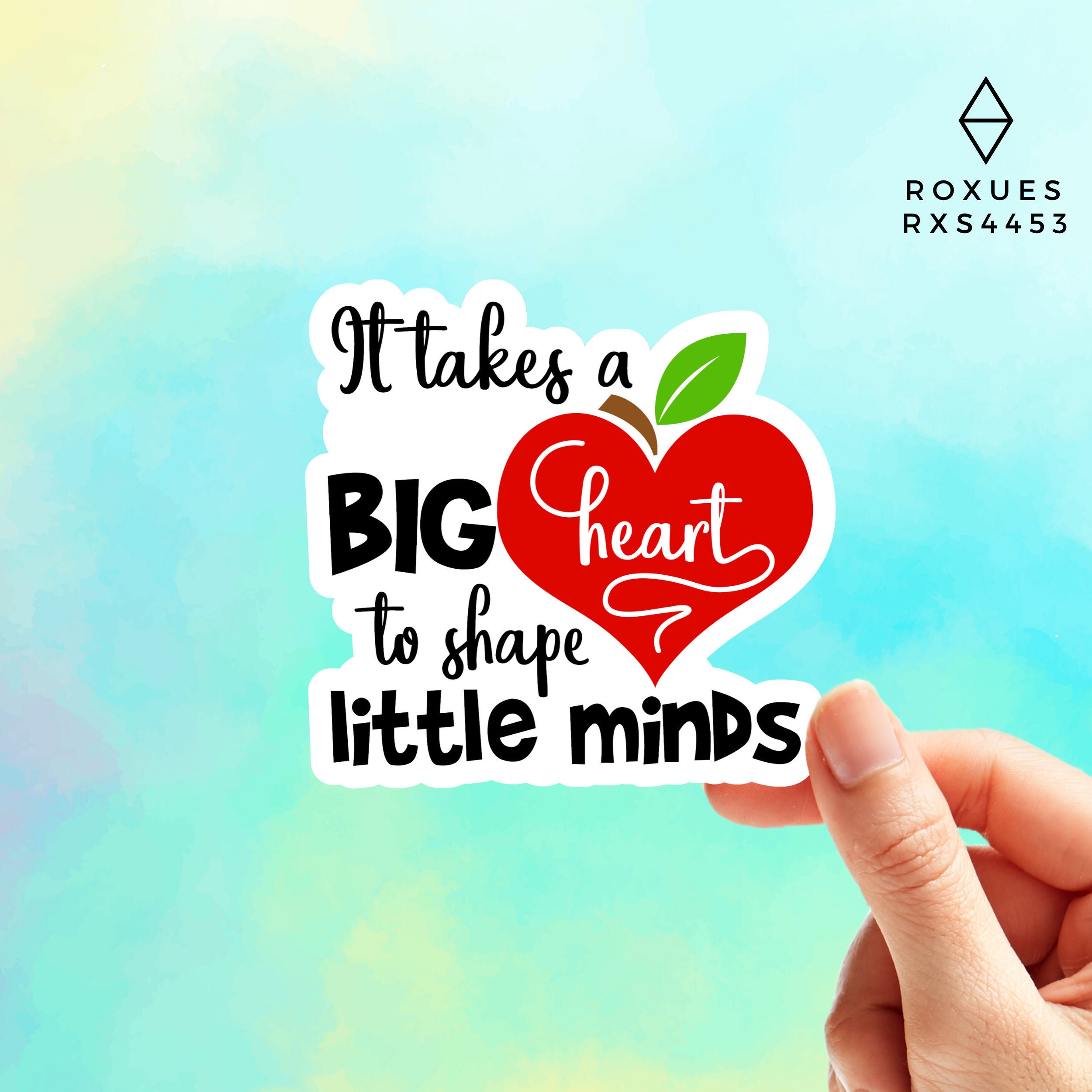 It Takes A Big Heart to Shape Little Minds Sticker Vinyl - Etsy