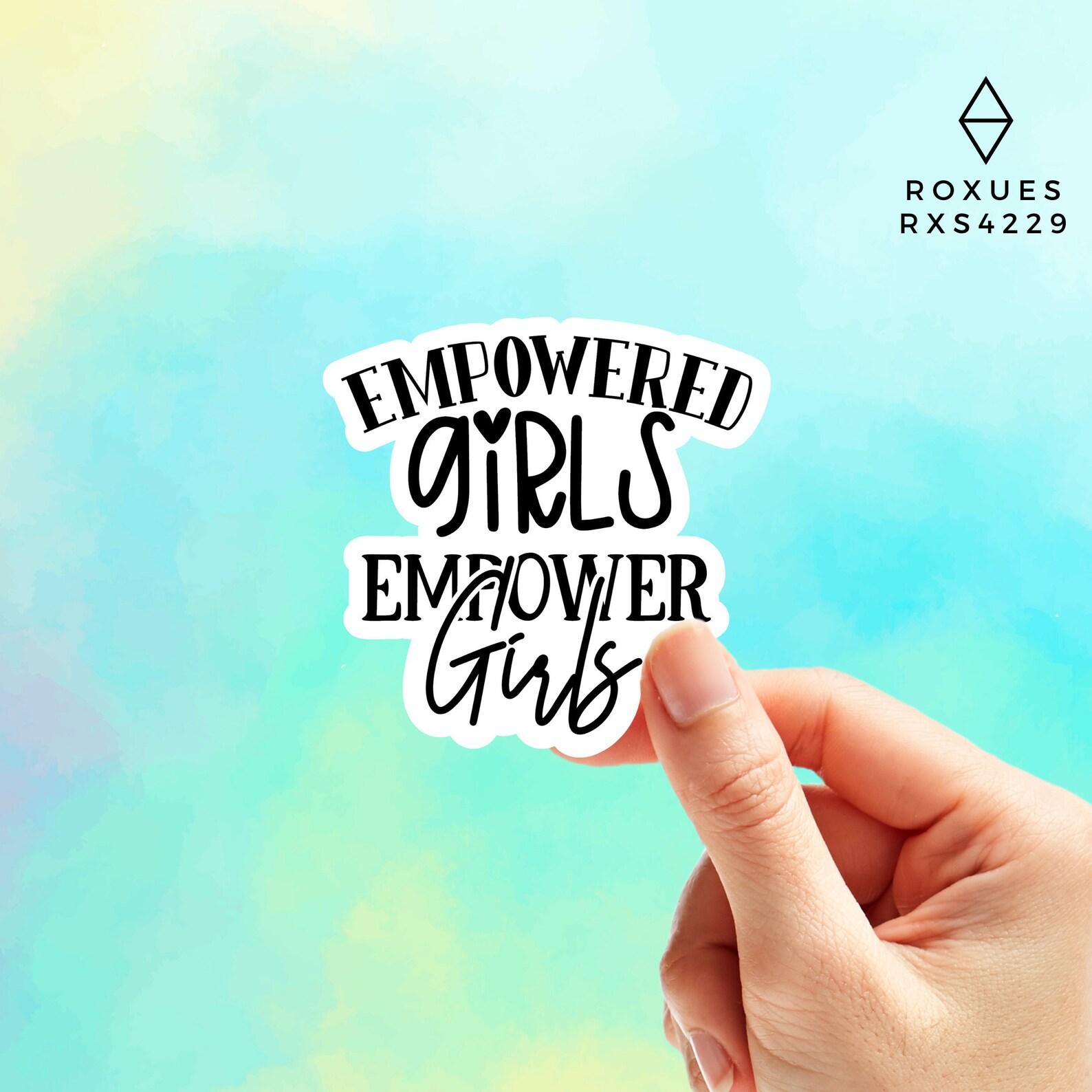Empowered Girls Empower Girls Sticker Girl Power Decal Women - Etsy