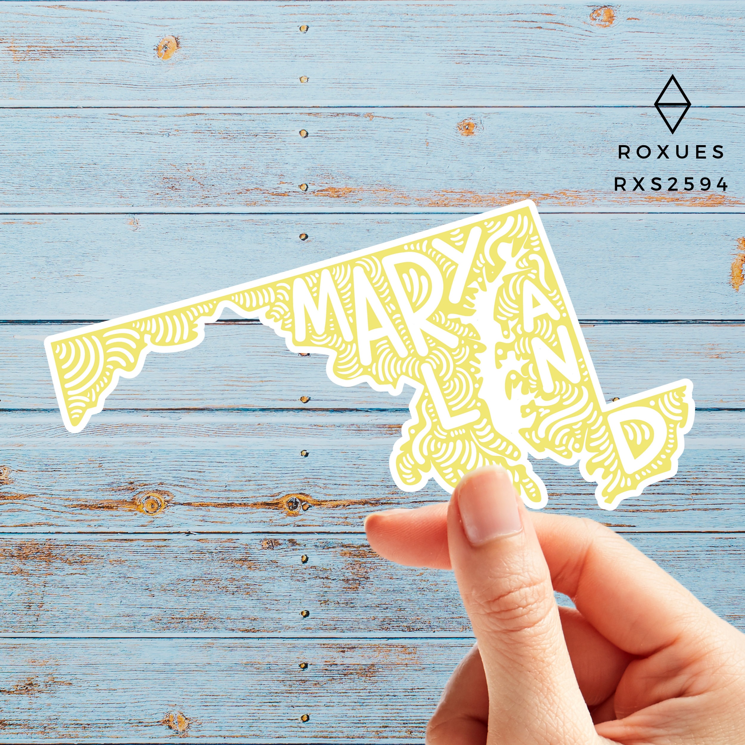 Maryland State Sticker Maryland Pride Maryland Travel | Etsy