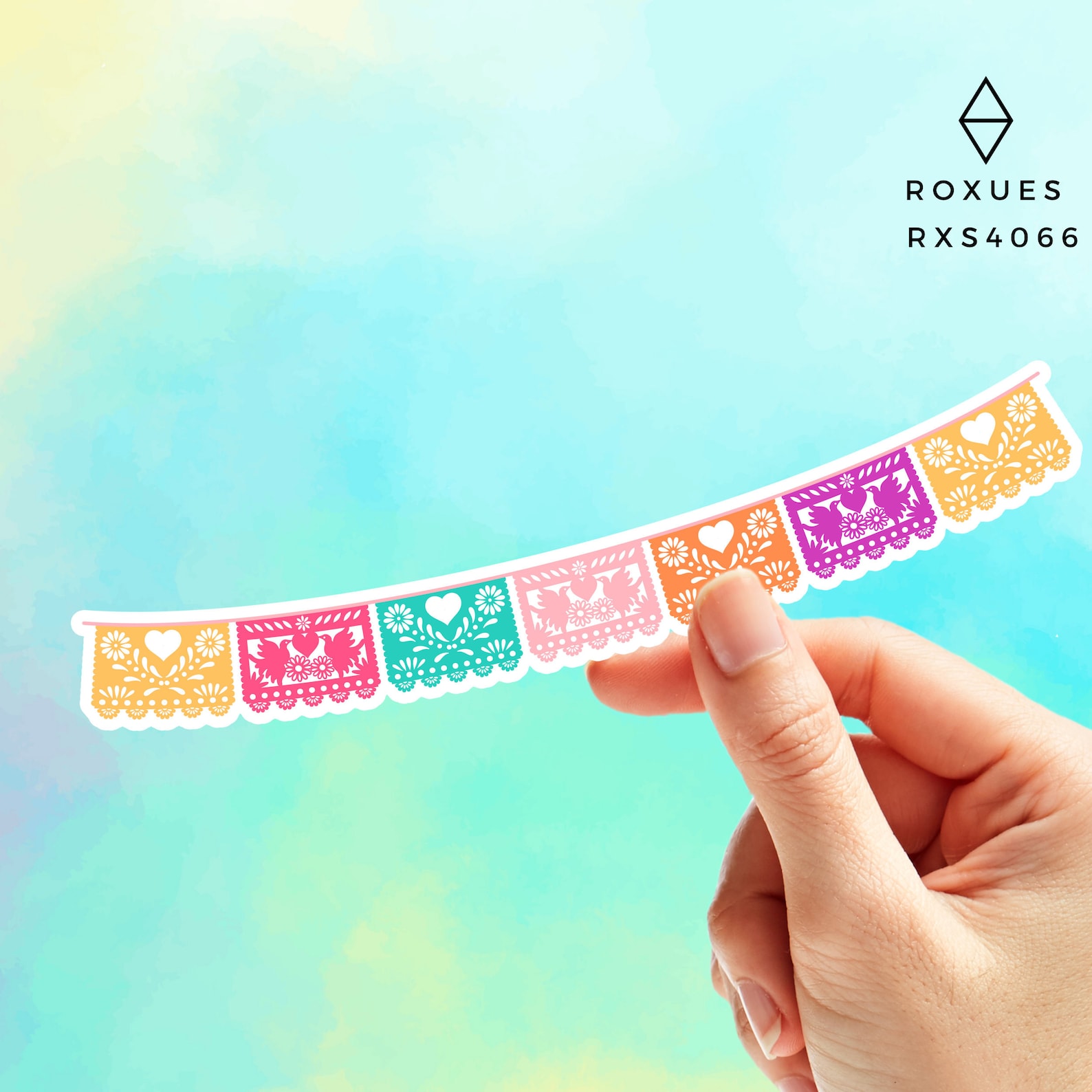 Papel Picado Sticker, Mexican Sticker, Mexico Sticker, Mexican Phrases ...