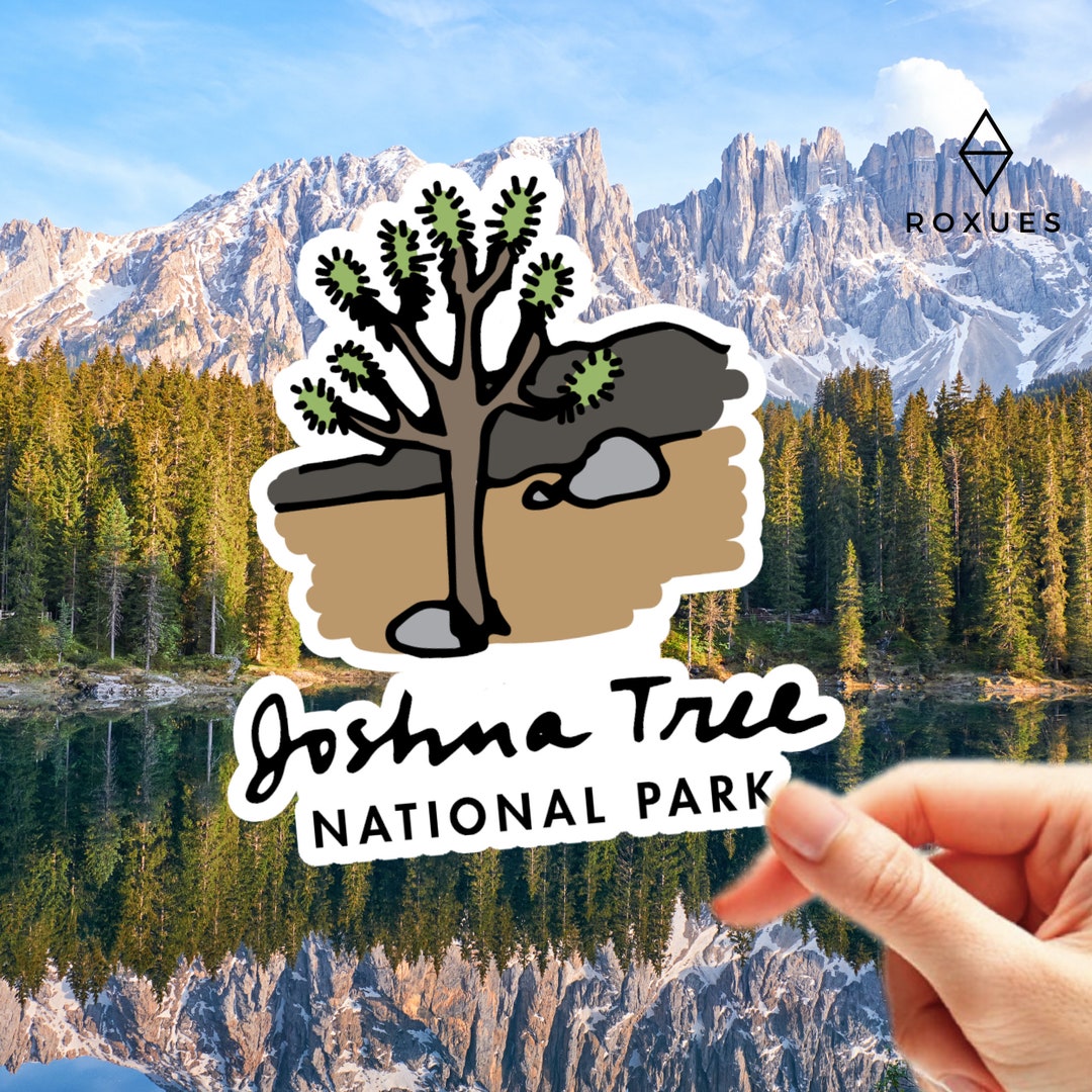 Joshua Tree National Park VINYL STICKER, Stickers for Laptop, Laptop ...