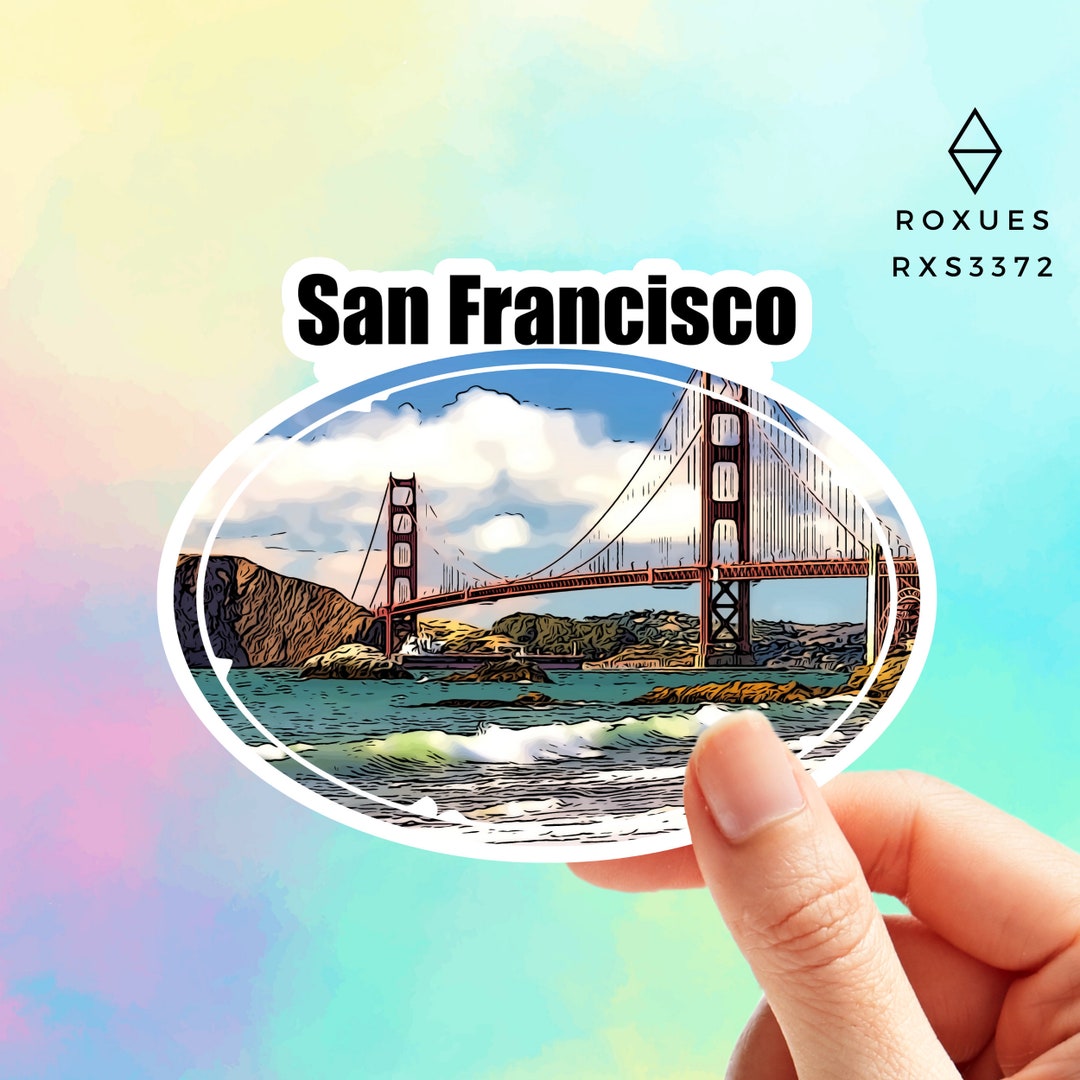 San Francisco Stickers, California Stickers, Travel Stickers, Stickers ...