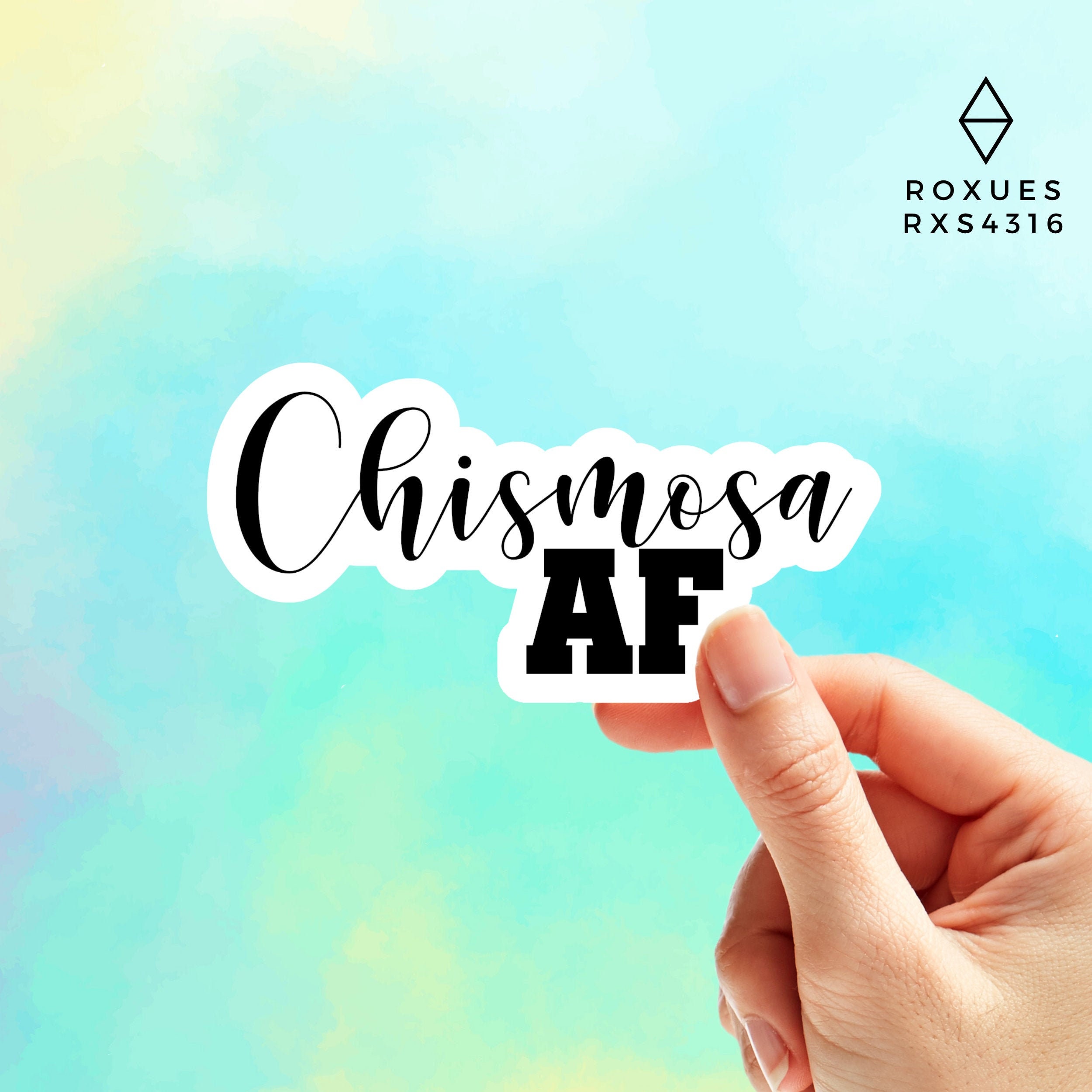 Chismosa AF Sticker Chismosa Sticker Vinyl Decal Macbook - Etsy