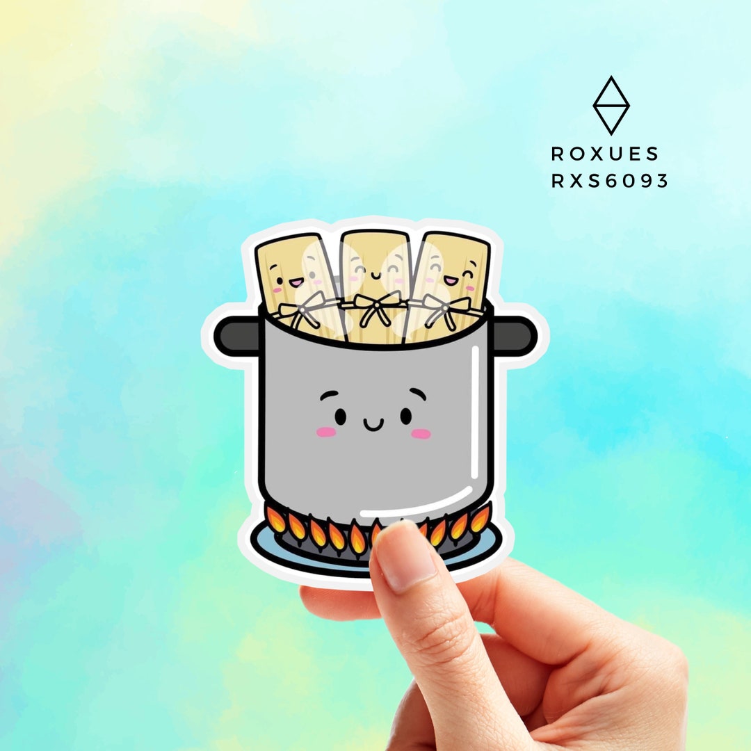 Olla Con Tamal Mexican Food Sticker, Vinyl Sticker, Mexican Foodie Gift ...
