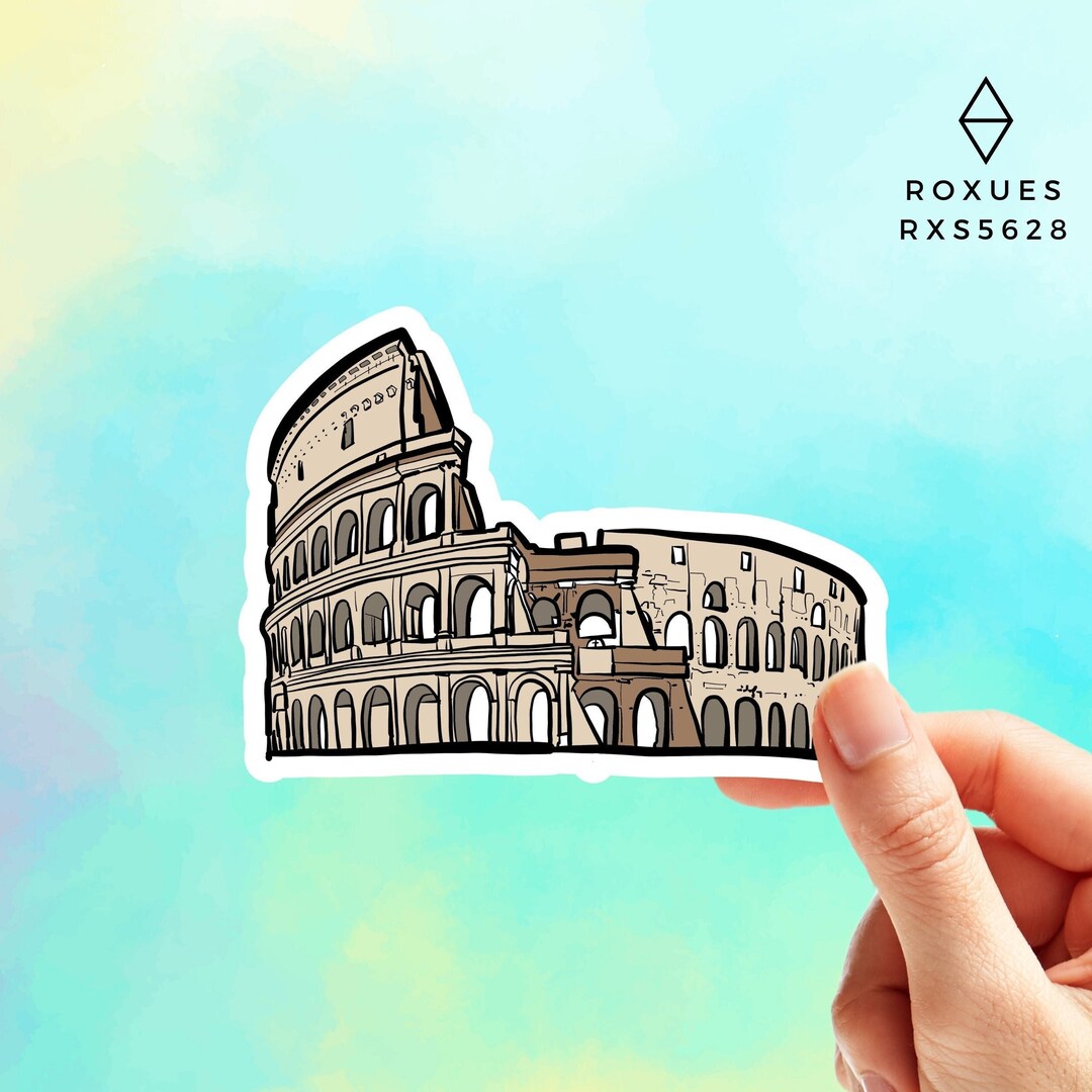Colosseum Sticker, Travel Monuments Sticker, Monuments Sticker, Travel ...