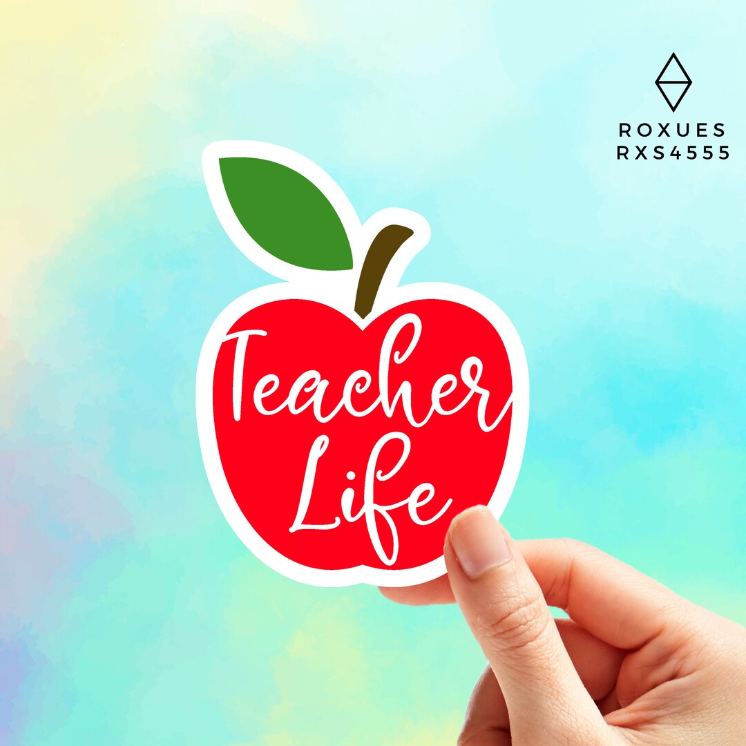 Teacher Life Sticker, Vinyl Sticker, Laptop Sticker, MacBook Decal ...