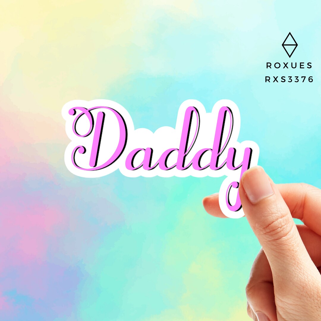 Daddy Sticker, Locker Sticker, Phone Decal, MacBook Sticker, Dad Gift ...