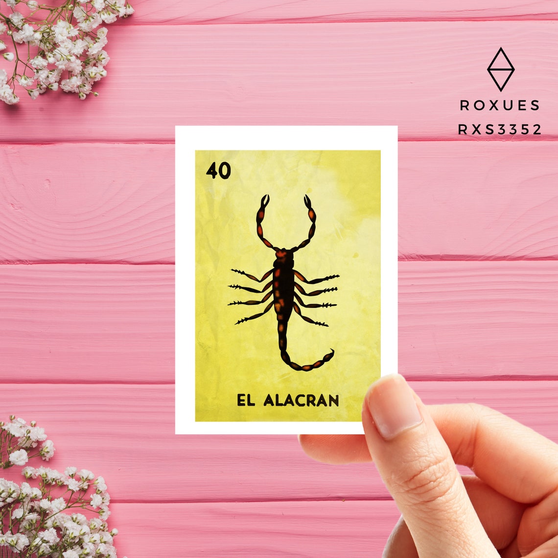 El Alacran Loteria Sticker Mexican Stickers Mexico Stickers - Etsy