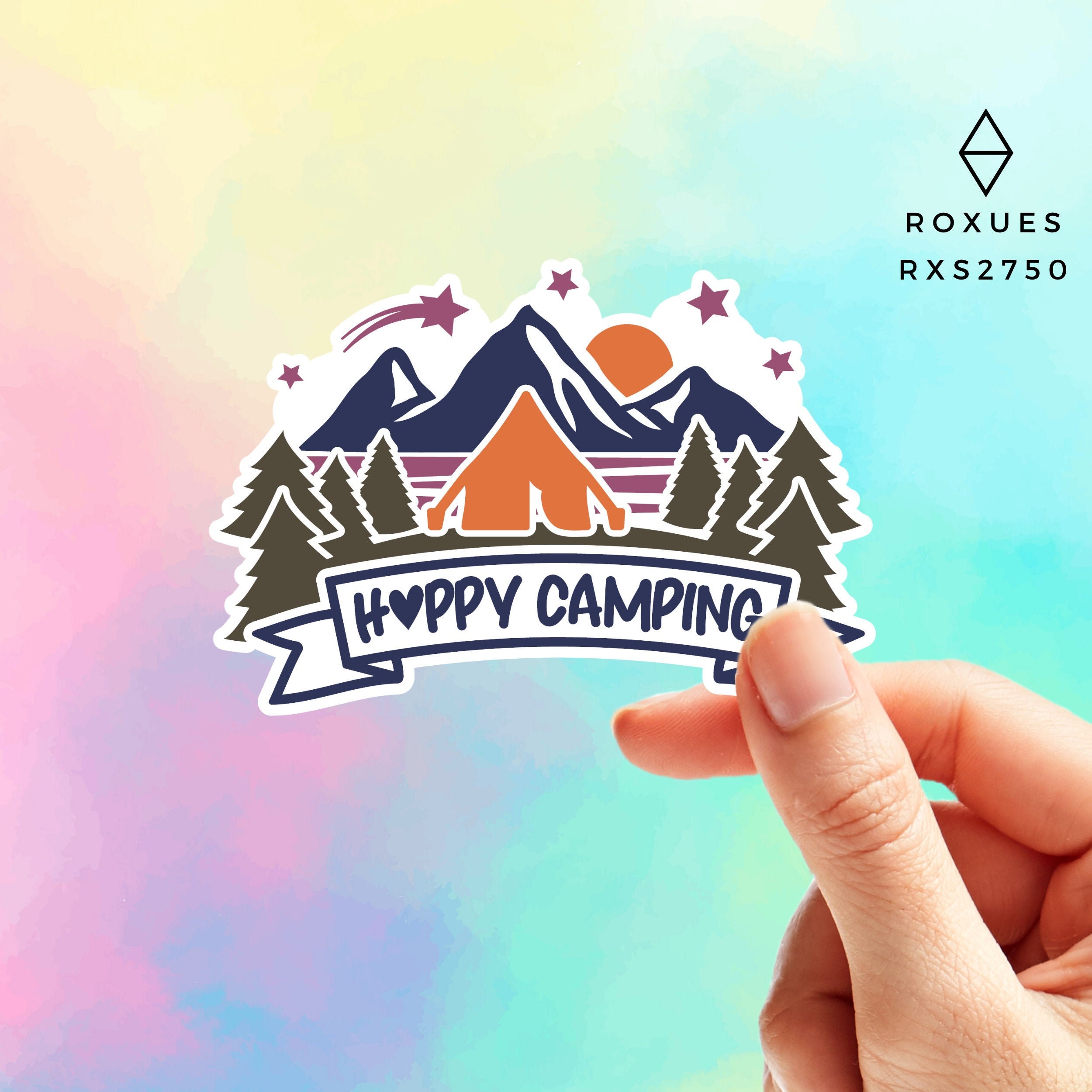 Camper Sticker Camping Decal Summer Sticker Gran Pegatina al | Etsy