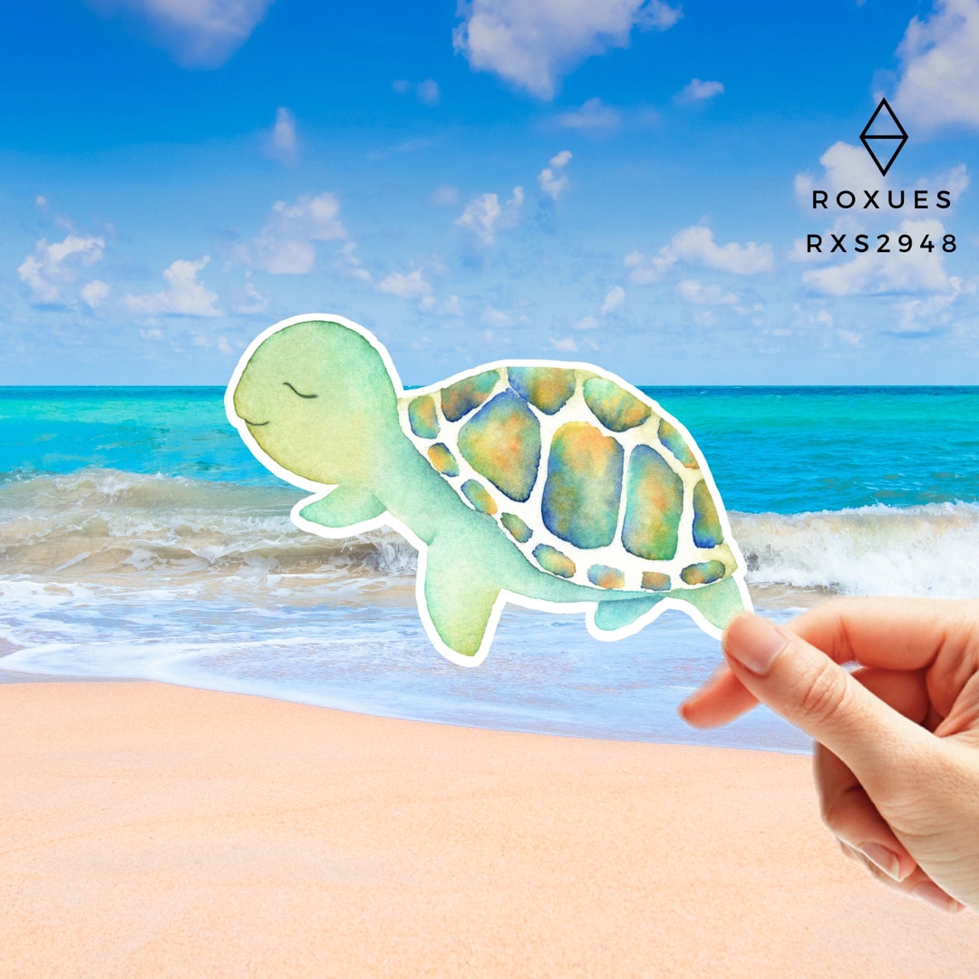 Ocean Sticker Water Bottle Sticker Laptop Sticker Beach Sticker Ocean ...