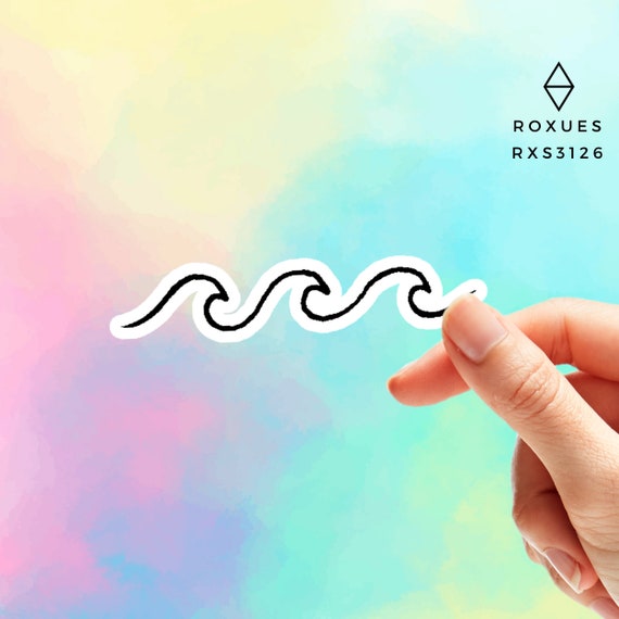 Wave Sticker Water Bottle Sticker Save the Ocean Sticker | Etsy