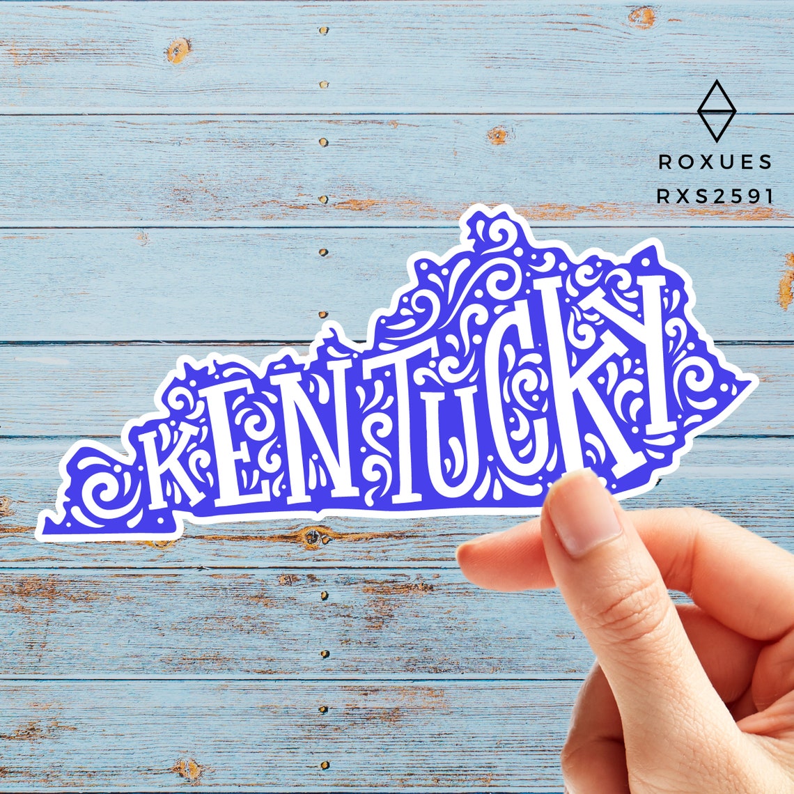 Kentucky State Sticker Kentucky Travel Sticker Kentucky | Etsy