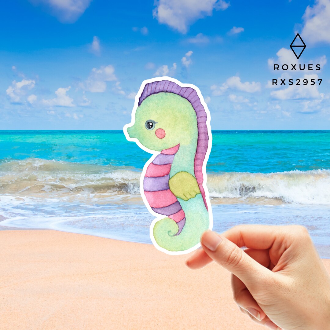 Ocean Sticker Water Bottle Sticker Laptop Sticker Beach Sticker Ocean ...