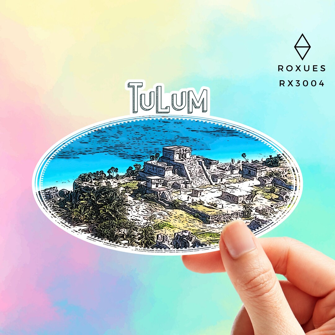 Tulum Stickers, Cancun Stickers, Mexico, Travel Stickers, Stickers for ...