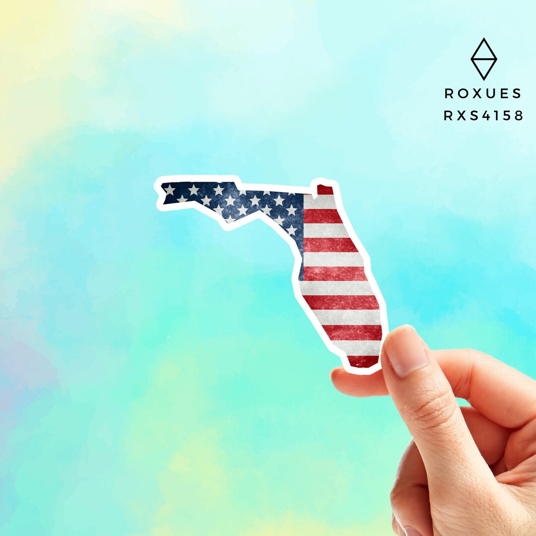 Florida State Sticker | Florida Pride | Florida Outline | Travel ...