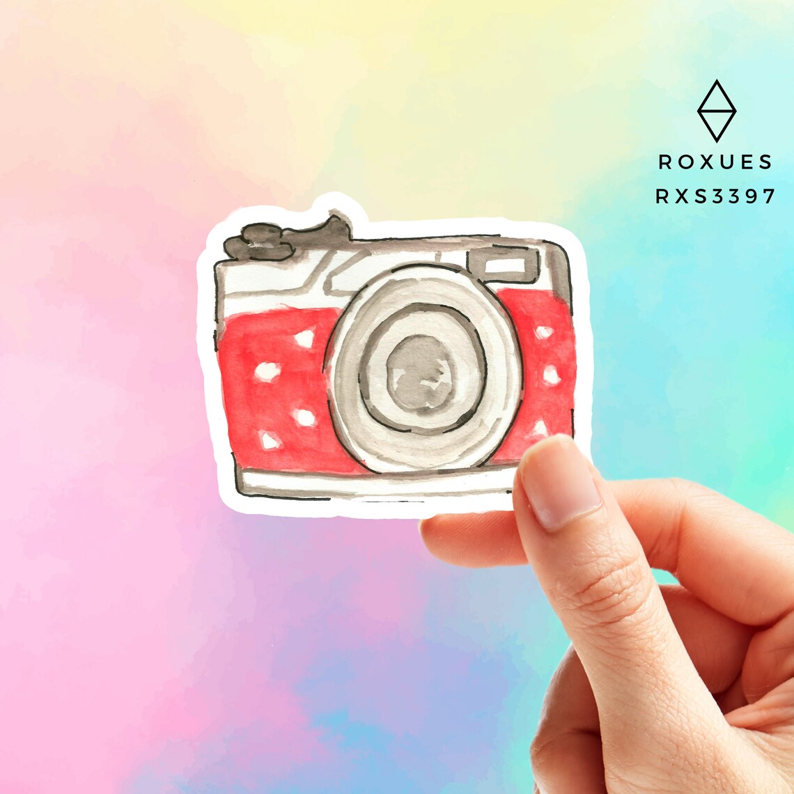 Camera Sticker Camera Decal Water Bottle Sticker Photo - Etsy