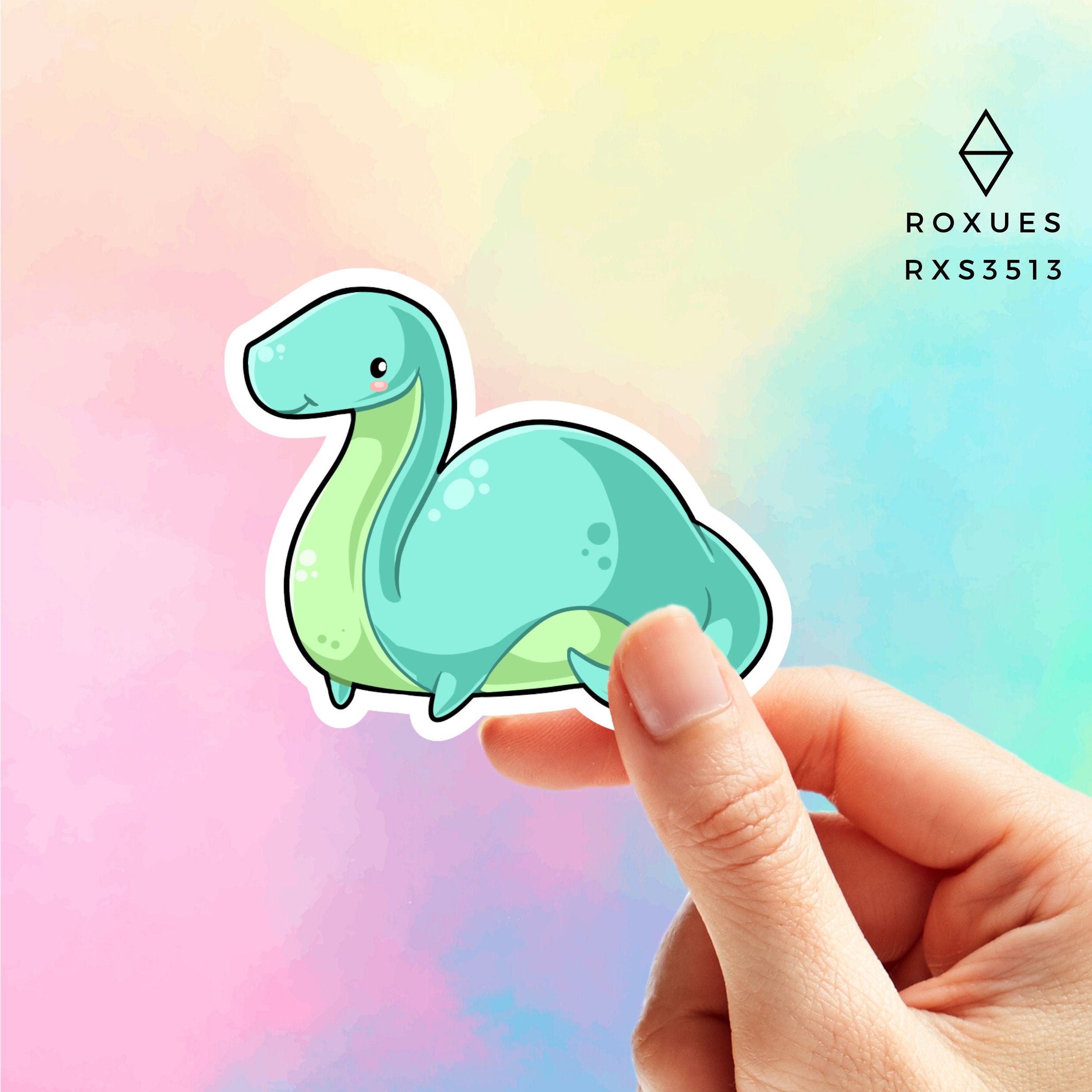 Brontosaurus Sticker Kawaii Dinosaurs Clipart Cute Dinosaurs | Etsy